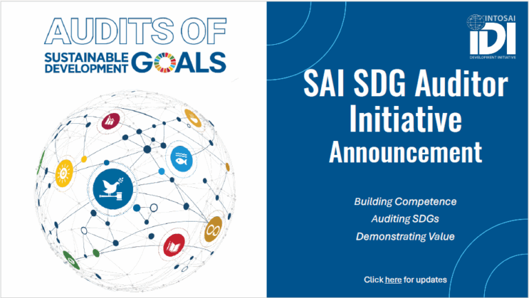 SDGS - SAI SDG Auditor Initiative - IDI